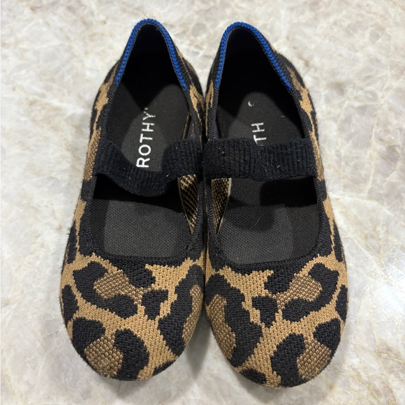 Rothy's | Shoes | Rothys Kids Shoes In Black And Tan Leopard Print ...
